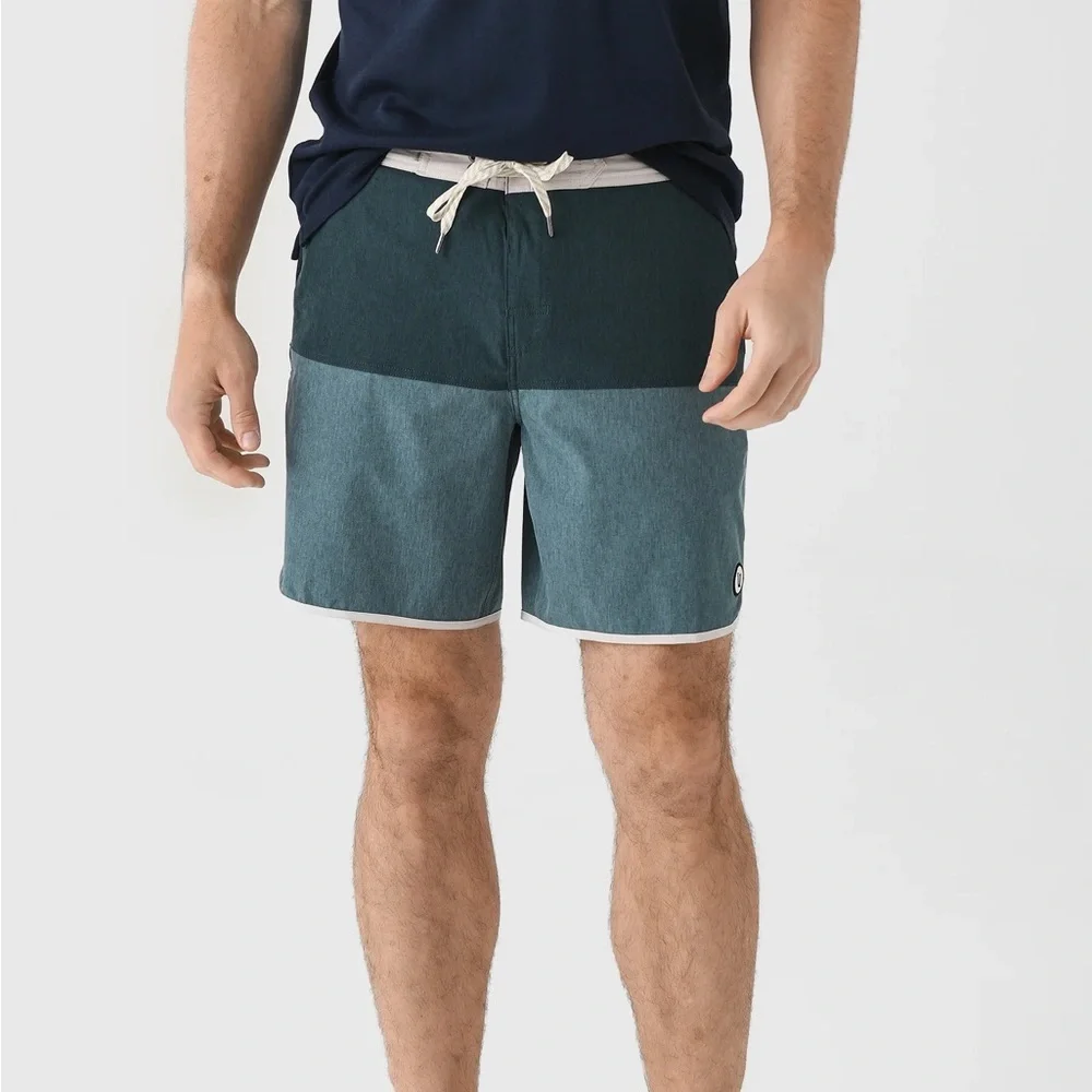 Vuori | Swim | Vuori Mens Cruise Boardshort Orange Colorblock Sz 34 ...